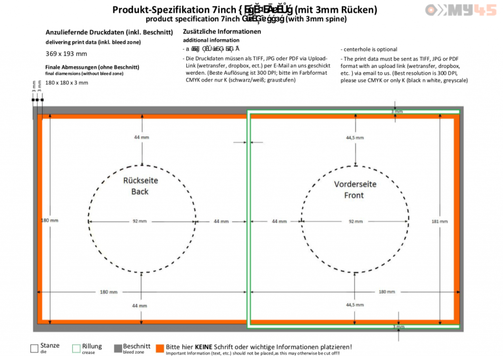 Gabarits - La Manufacture de Vinyles